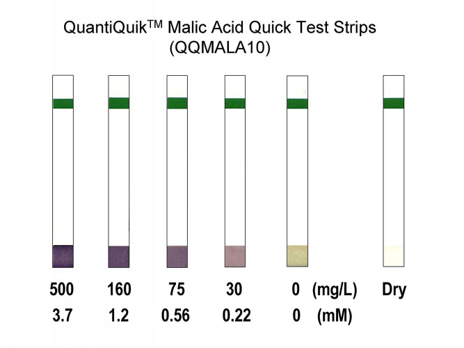 QuantiQuik™ Malic Acid Quick Test Strips | QQMALA10 | Universal Biologicals